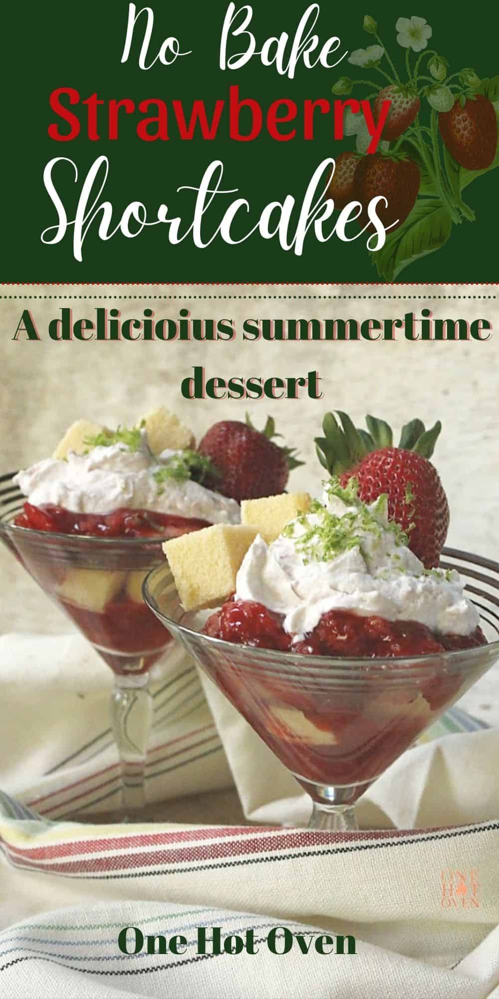 Easy No-Bake Strawberry Shortcakes - One Hot Oven®