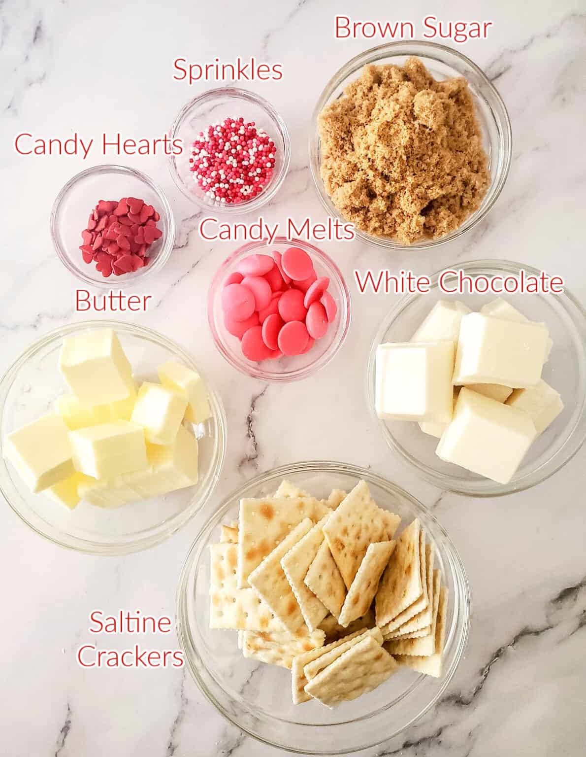 Valentines Saltine Cracker Candy - One Hot Oven®