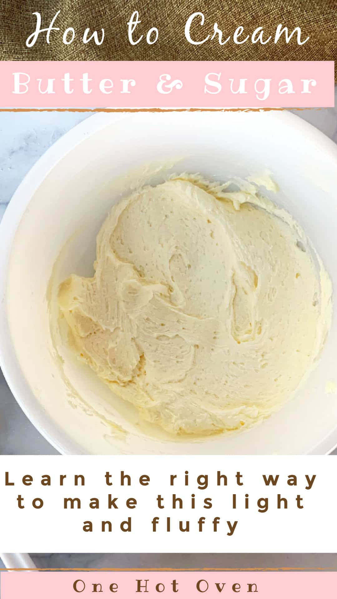 How To Cream Butter - One Hot Oven®