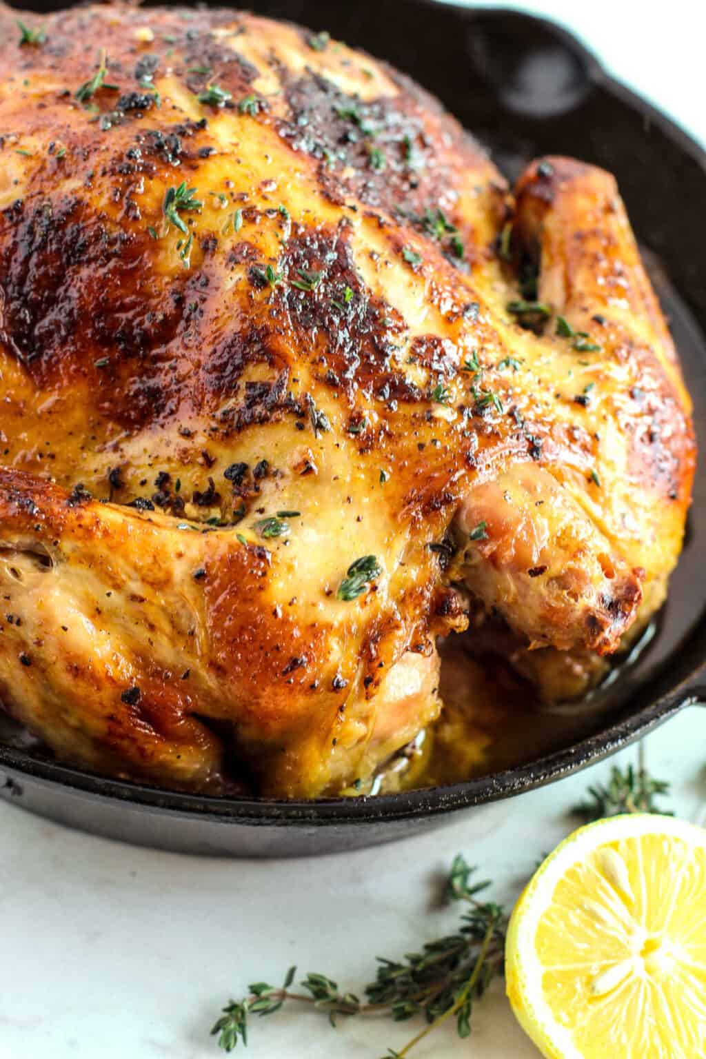 Whole Roasted Lemon Pepper Chicken - One Hot Oven®