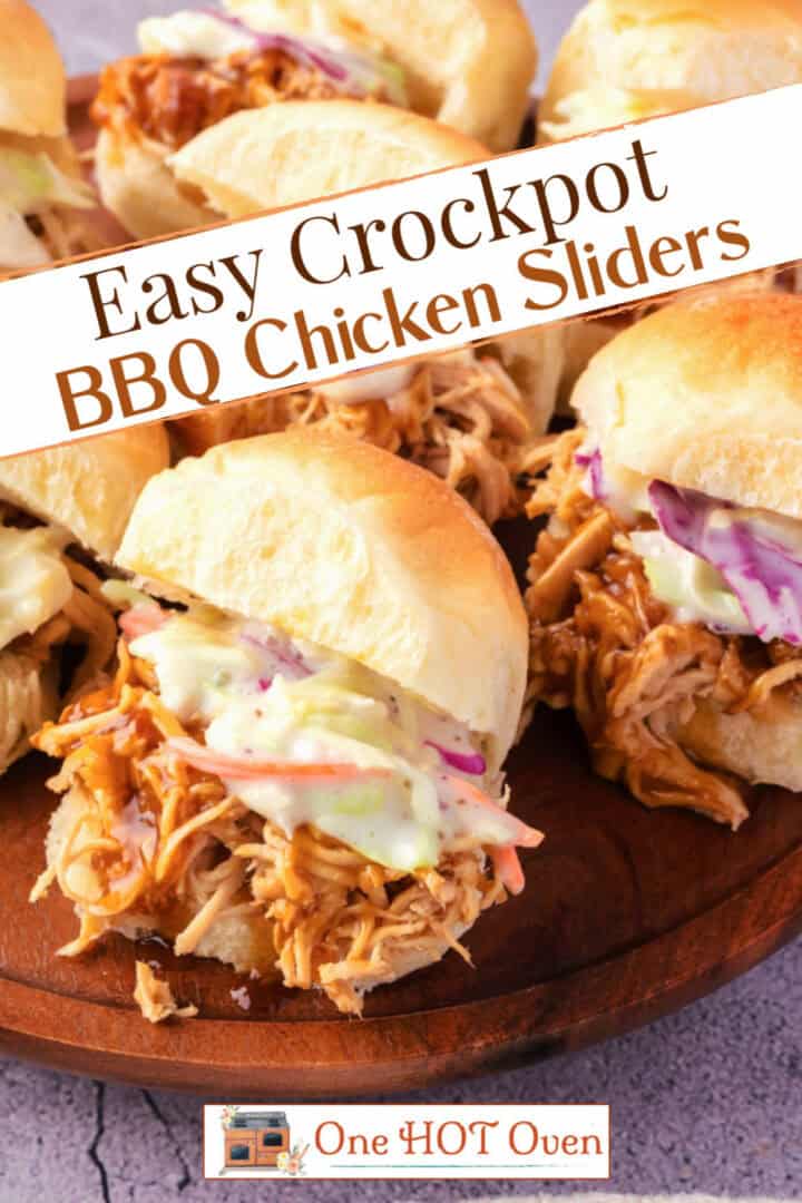 Lip-Smackin' Crockpot BBQ Chicken Sliders - One Hot Oven®