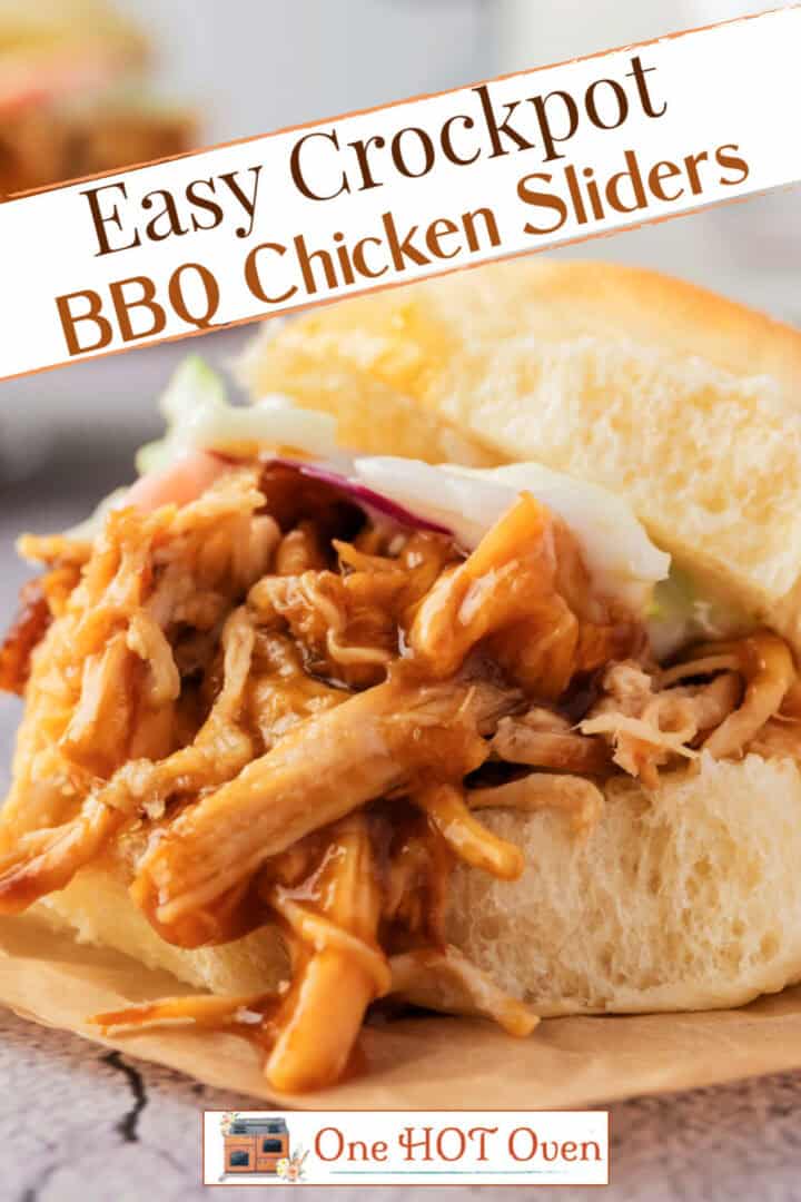 Lip-Smackin' Crockpot BBQ Chicken Sliders - One Hot Oven®