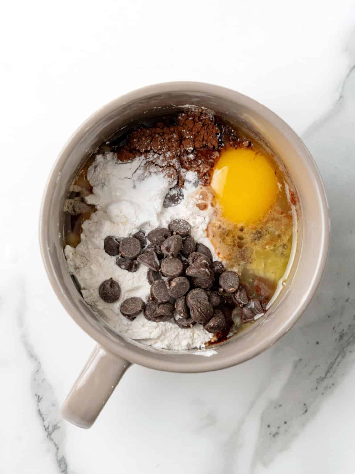 Microwave Chocolate Mug Cake - One Hot Oven®